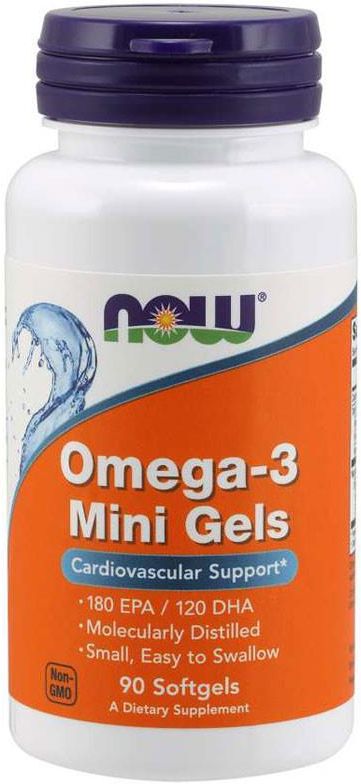 NOW Omega-3 Mini Gels 90caps - Opinie i ceny na Ceneo.pl