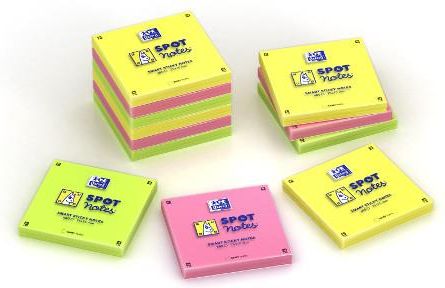 400096928 BLOCZKI SAMOPRZYLEPNE OXFORD SPOT NOTES 75X75 MM, 6 x 80 ...