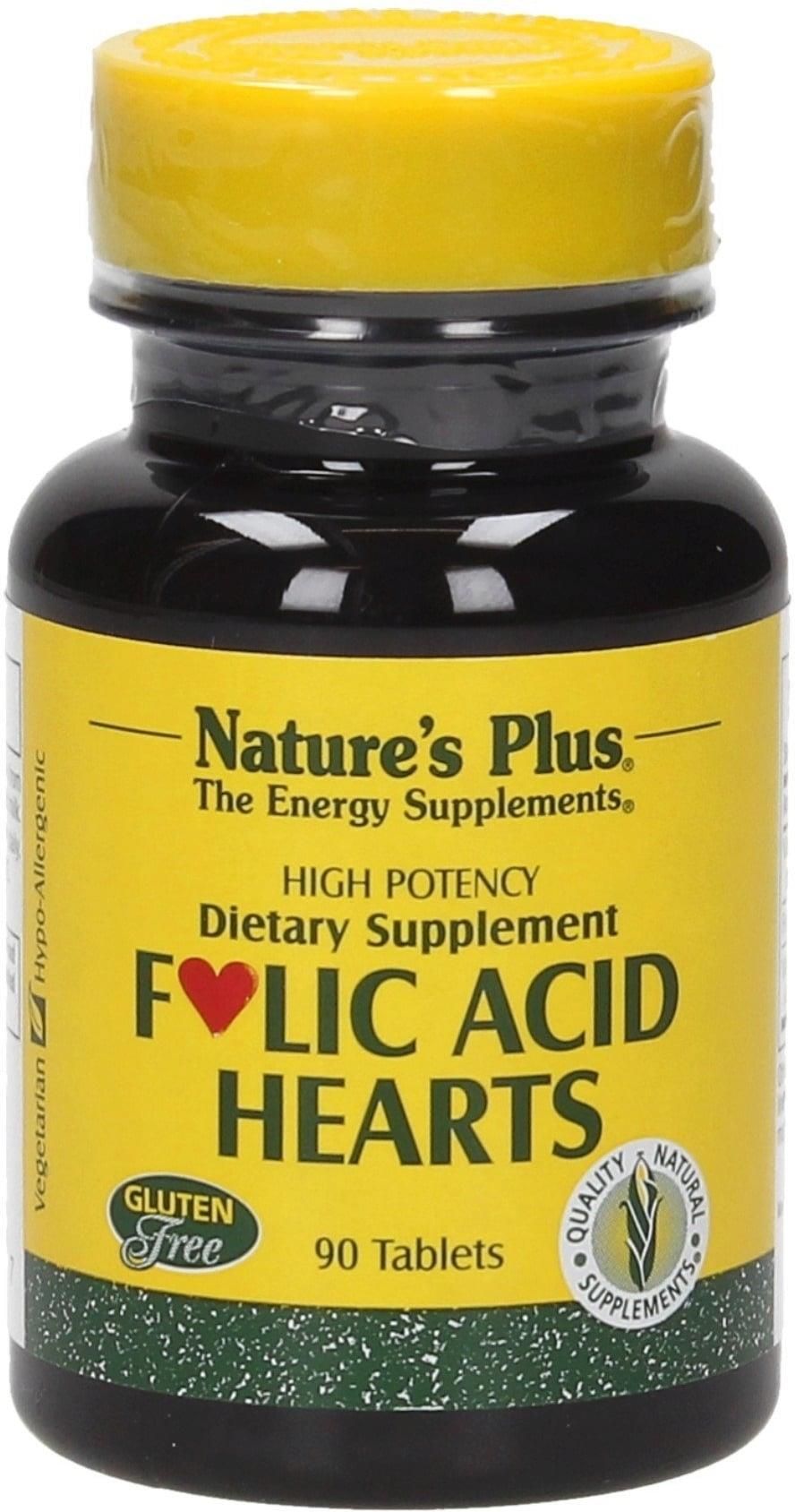 Nature's Plus Folic Acid Hearts 20 g - Opinie i ceny na Ceneo.pl