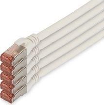 Digitus Patchcord CAT5e, S-FTP, 10m, 5 sztuk (DK-1644-100-WH-5) - Elementy montażowe - Opinie i ...