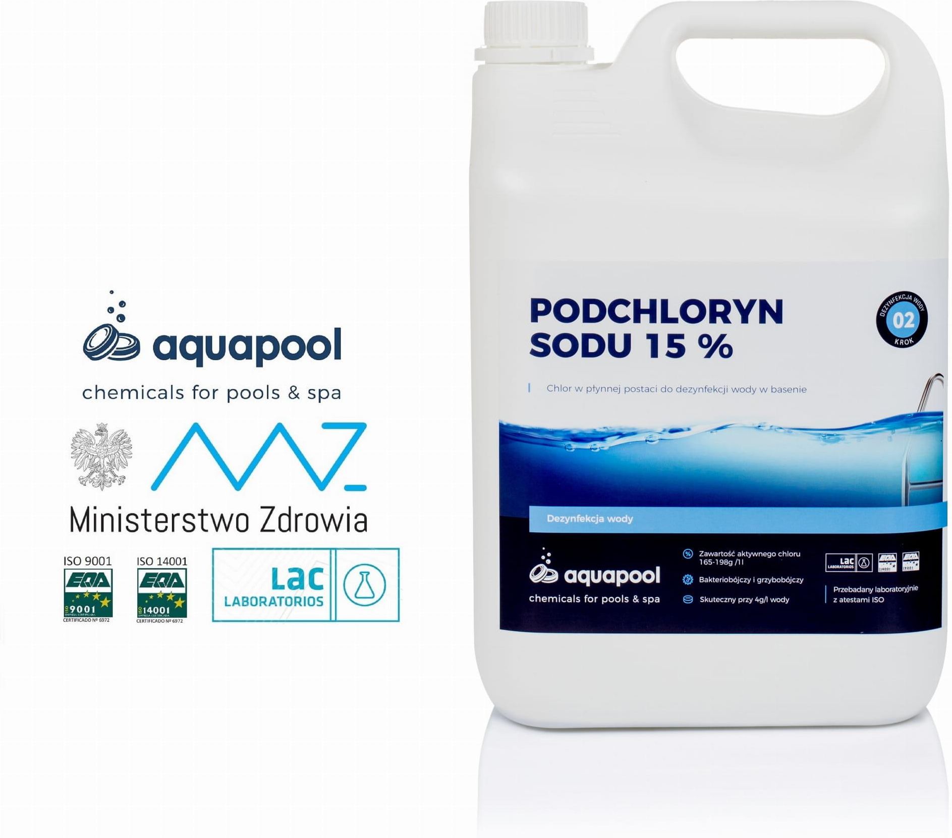 Aquapool Podchloryn Sodu 15% Stabilizowany Chlor W Płynie Do ...