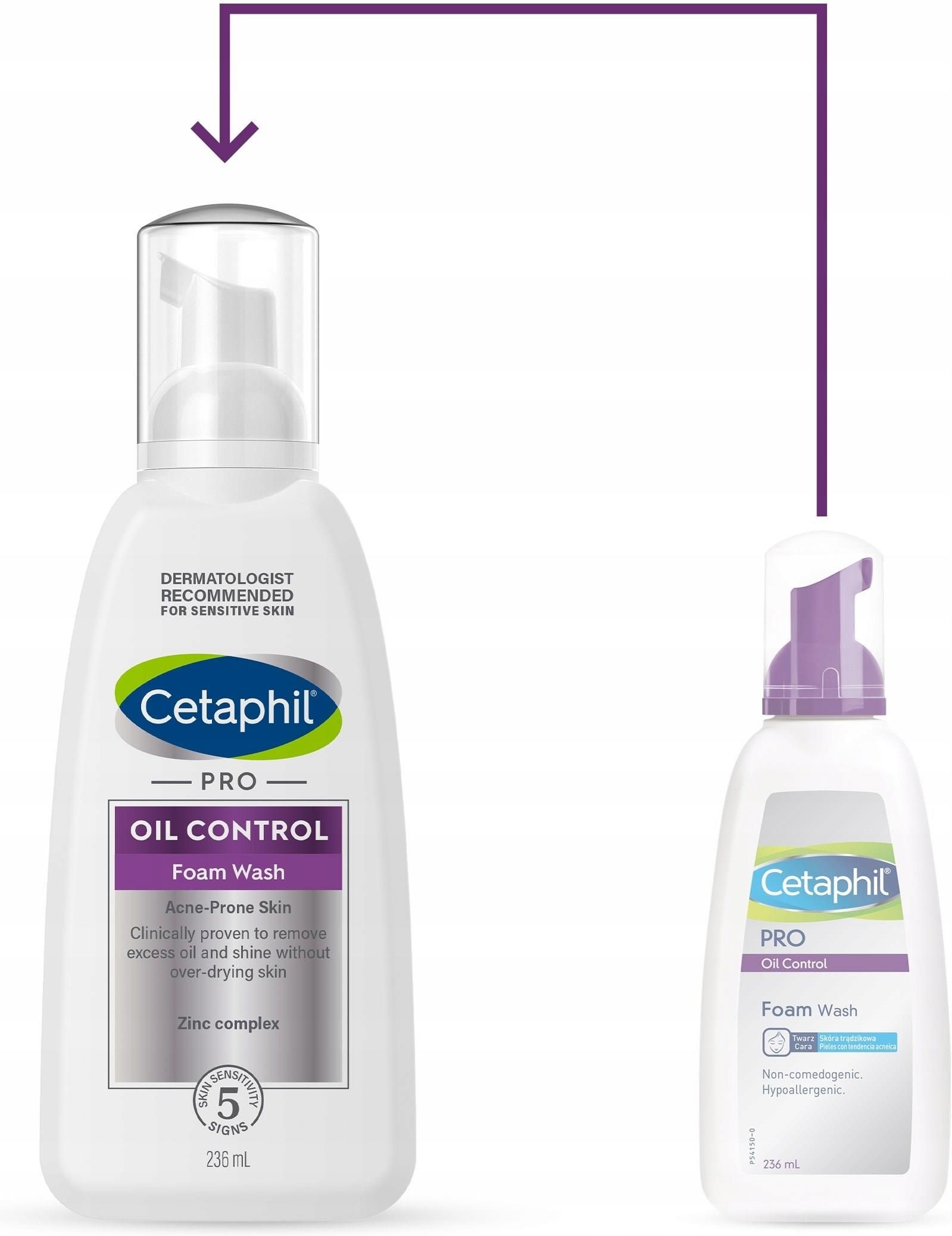 Dermokosmetyk Cetaphil Pro Oil Control Pianka do mycia 236ml - Opinie i ...
