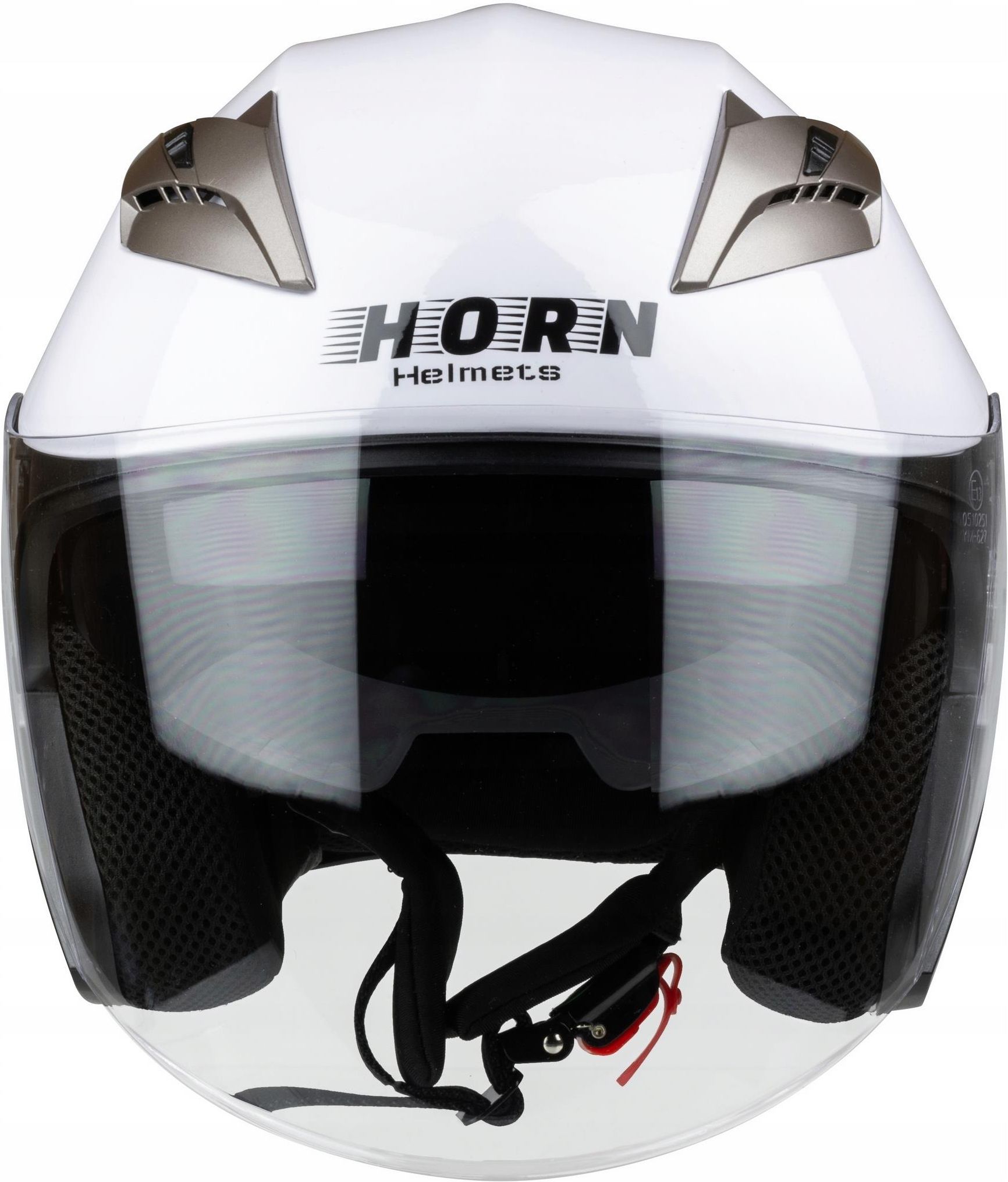 Kask motocyklowy Horn Kask Na Motor Blenda + Zestaw Z Czarną Szybą ...