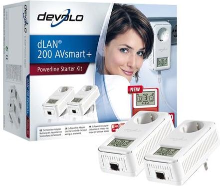 Power Line Communication PLC Devolo dLAN 200 AVsmart+ Starter Kit ...