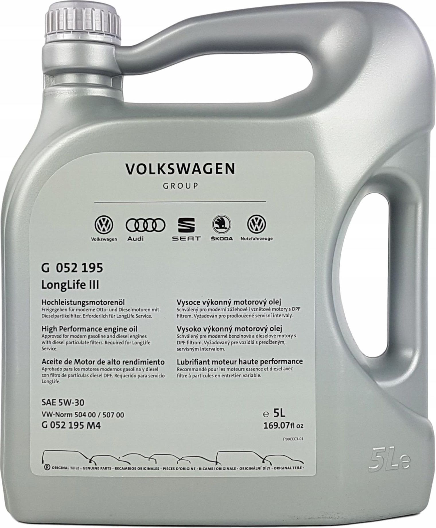 OE VAG FILTR+OLEJ 5W30 5L SKODA OCTAVIA I 1.4 1.6 G052195M4;030115561 ...