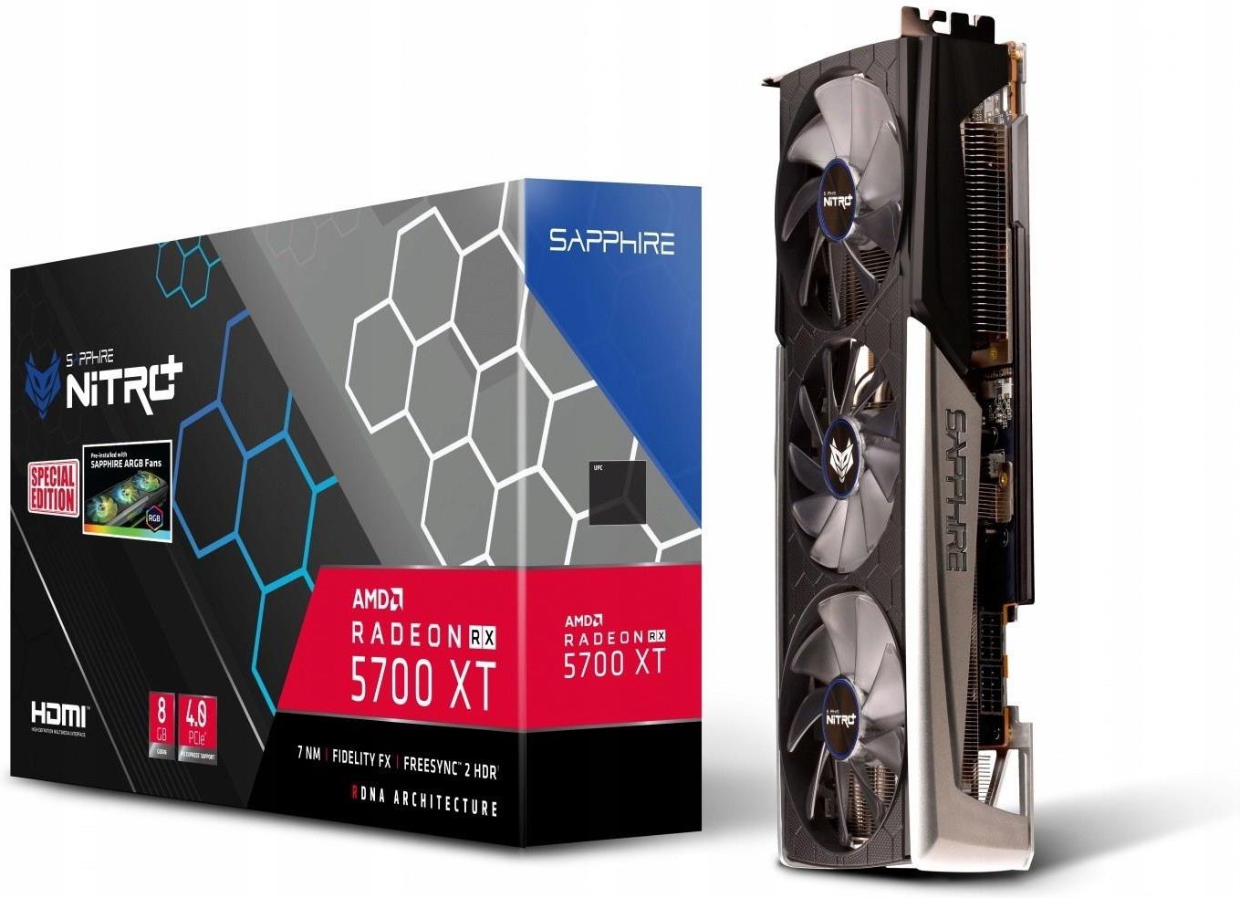 Sapphire Radeon RX 5700 XT Nitro+ OC SE 8GB GDDR6 (11293-05-40G ...