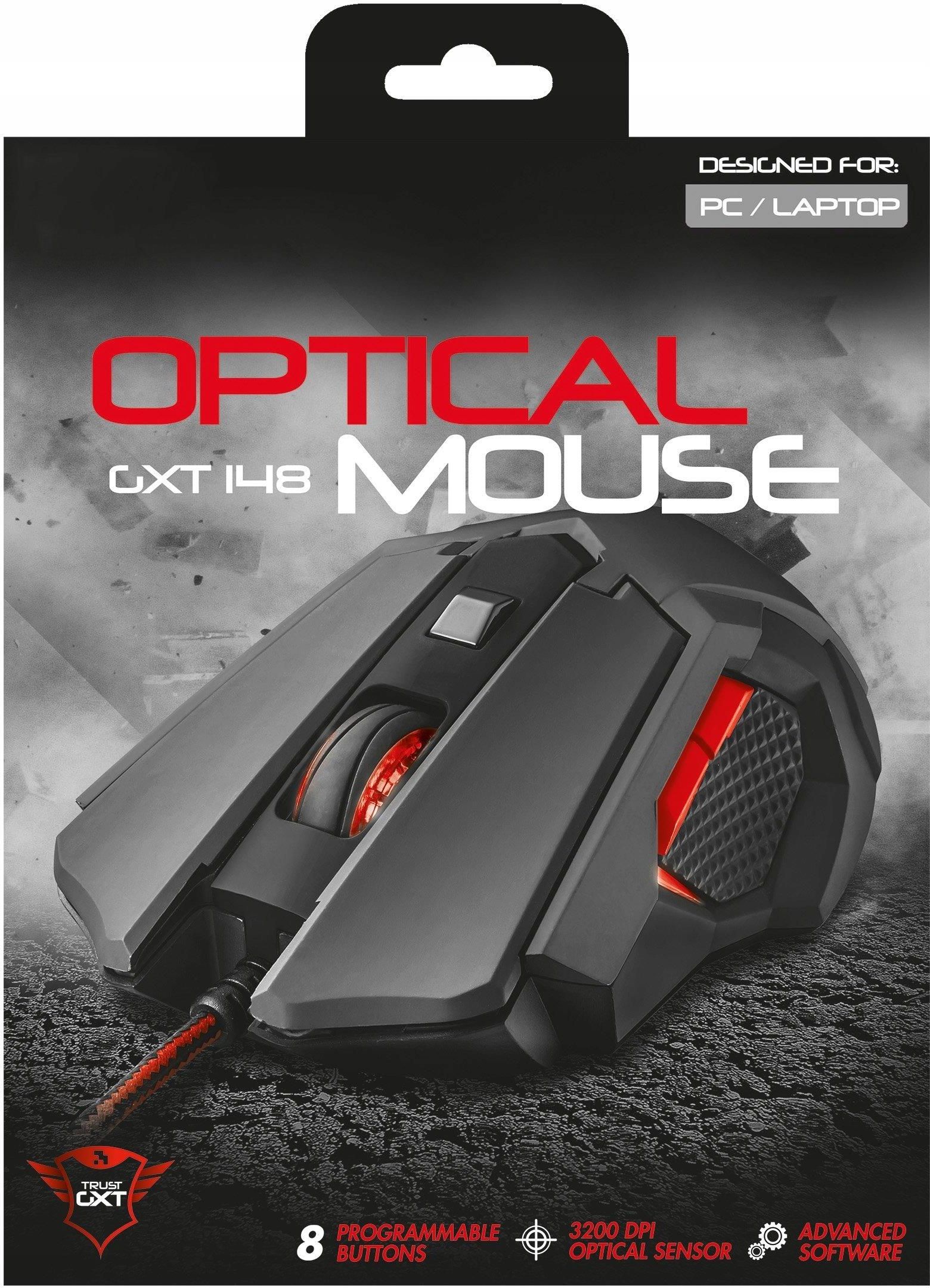 Trust Gaming Gxt 148 Optical Gaming Mouse 6003200 - Akcesoria GPS ...