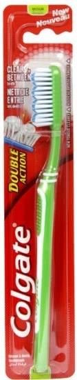 Colgate Double Action Szczoteczka do zębów zielona Medium 1szt - Opinie ...