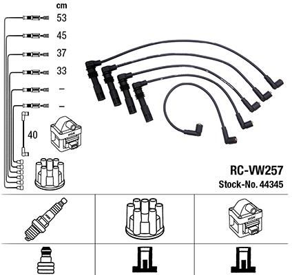Zestaw przewodów zapłonowych 44345 NGK - Opinie i ceny na Ceneo.pl