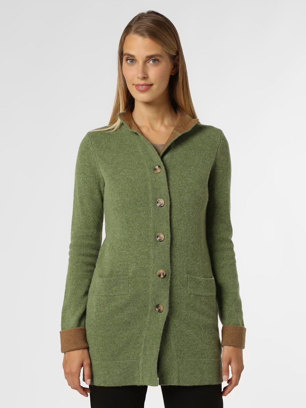 Franco Callegari - Kardigan damski, zielony - Ceny i opinie - Ceneo.pl