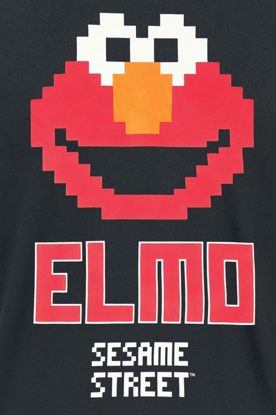 Ulica Sezamkowa - Elmo 8 Bit - T-Shirt - czarny - Ceny i opinie - Ceneo.pl