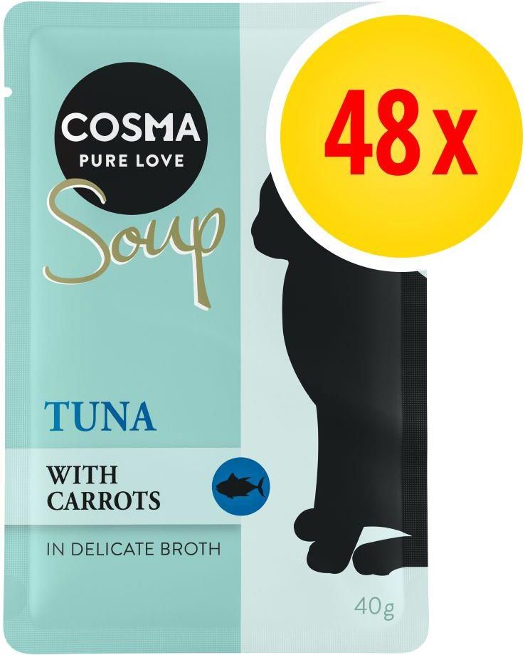 Karma Cosma Soup Tuńczyk Z Kurczakiem I Batatami 48X40G - Ceny i opinie ...