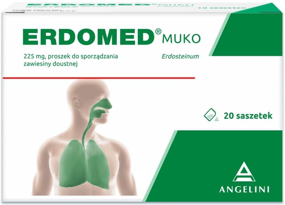 Erdomed Muco saszetki 20 szt - Opinie i ceny na Ceneo.pl