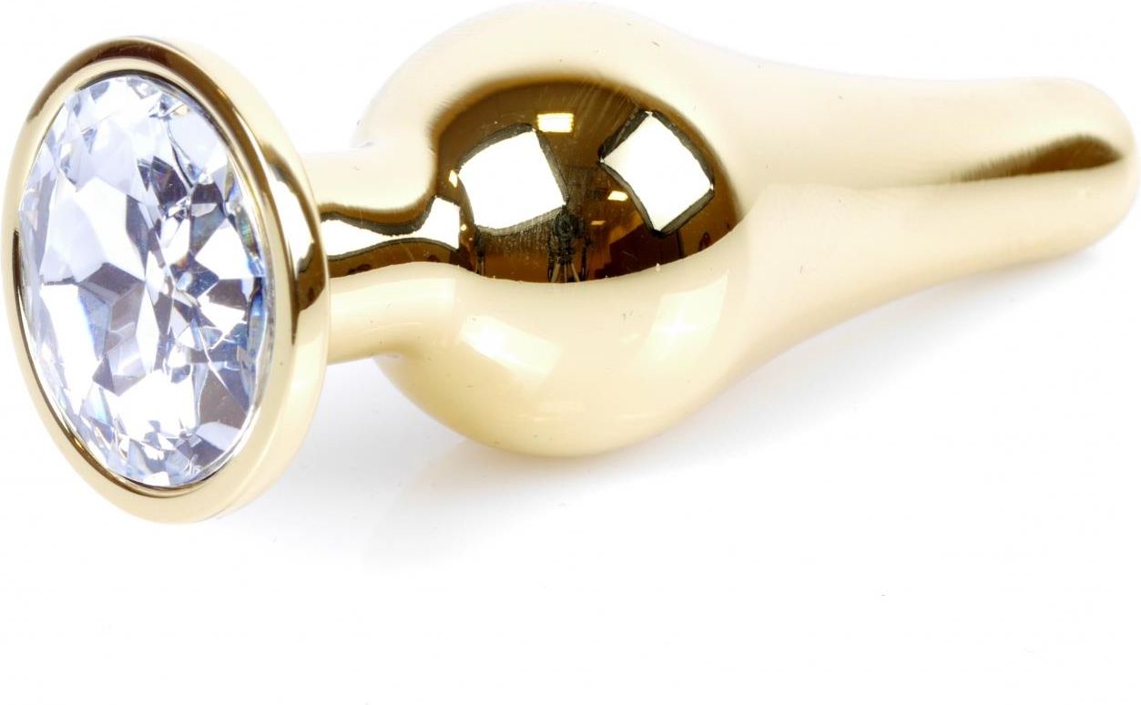 Plug-Jawellery Gold BUTT PLUG- Clear - Ceneo.pl