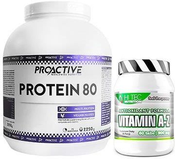 Odżywka białkowa Proactive Protein 80 2250g + Hi Tec Vitamin A Z 60 ...