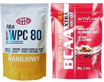 Odżywka białkowa Mlekovita Wpc 80 Sba 700g + Activlab Bcaa Xtra 800g ...