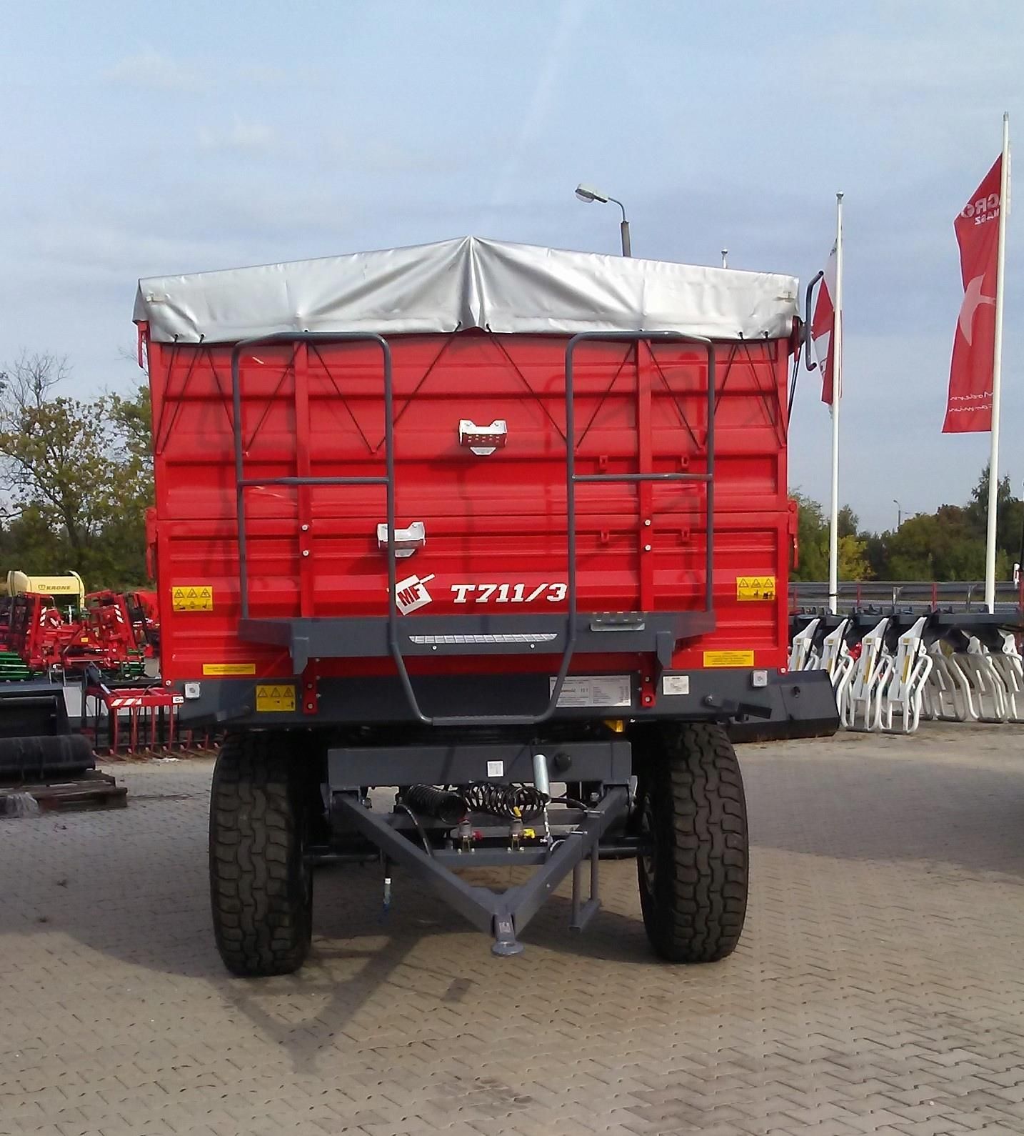 PRZYCZEPA ROLNICZA FIRMY METAL-FACH T711/3 12TON - Opinie i ceny na Ceneo.pl