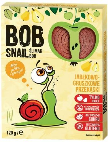 Eco-Snack Bob Snail Jabłko-Gruszka 120G - Ceny i opinie - Ceneo.pl