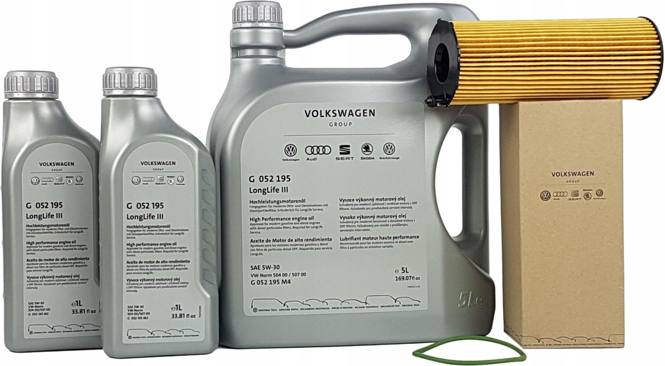 OE VAG FILTR+OLEJ 5W30 7L AUDI A5 2.7 3.0 TDI 2^G052195M2;G052195 ...
