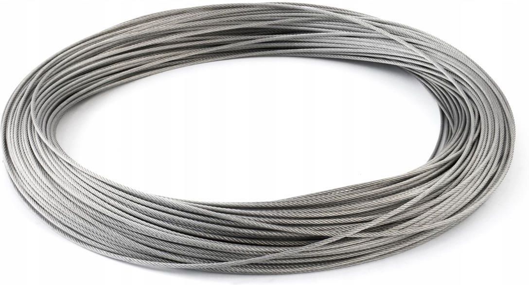 Lina linka stalowa nierdzewna 7x19 3mm 100m - Opinie i ceny na Ceneo.pl