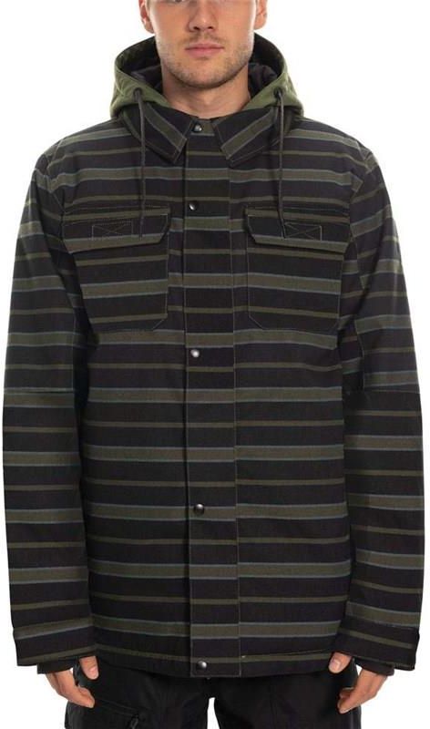 686 Woodland Insulated Jacket Surplus Green Stripe Spgr - Ceny i opinie ...