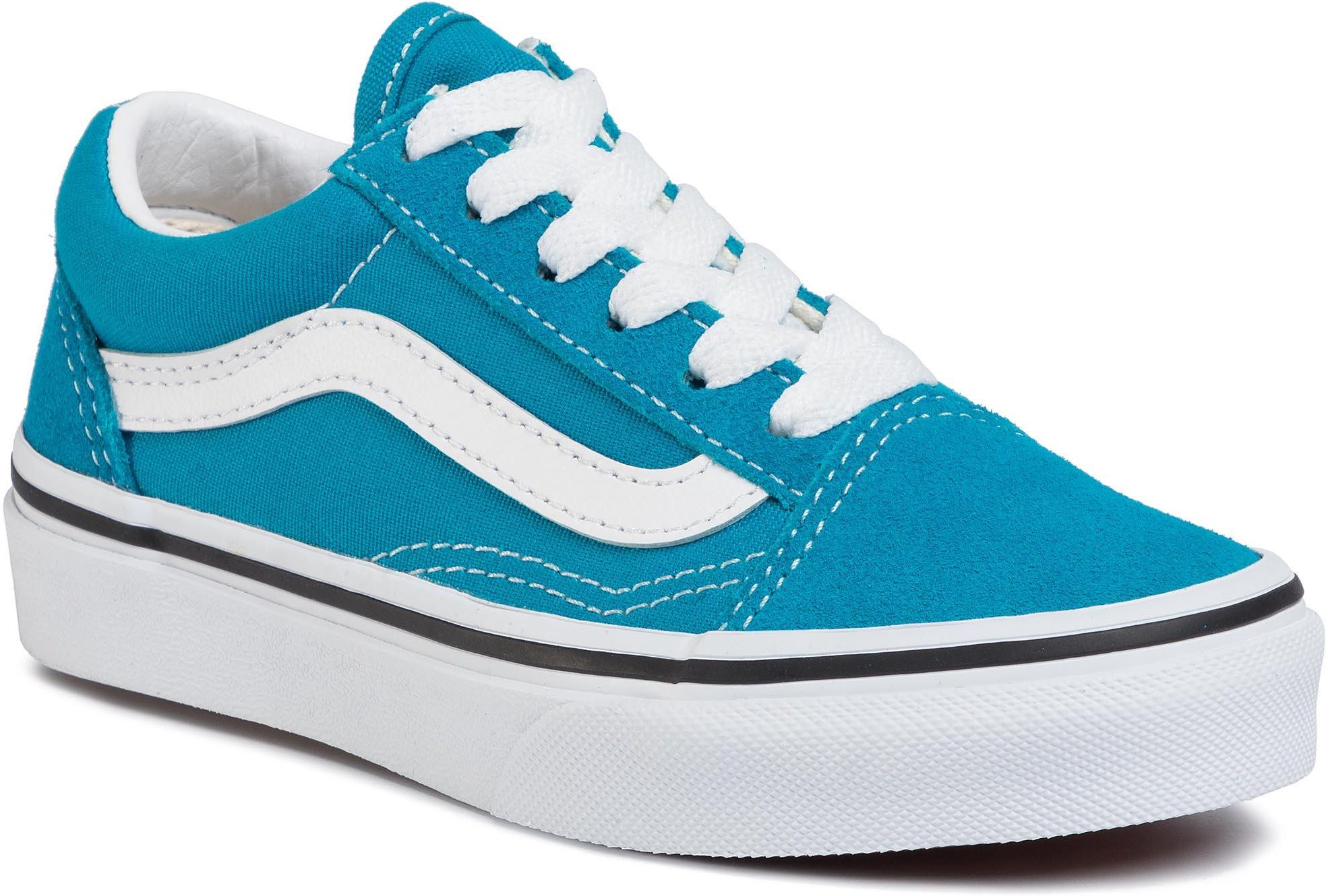 Tenisówki VANS - Old Skool VN0A4BUUWKM1 Caribbean Sea/True White - Ceny ...