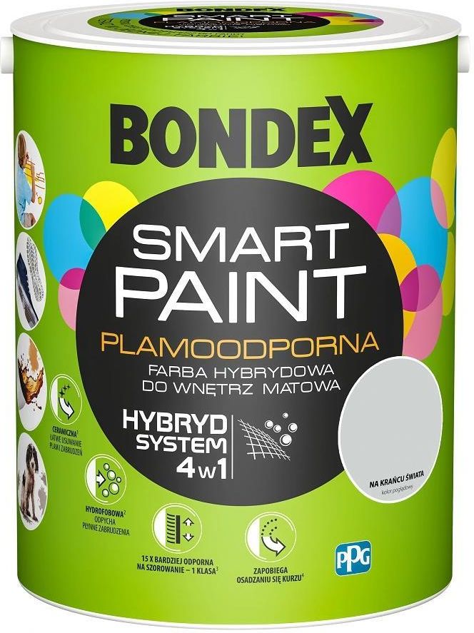 Farba Bondex Smart Paint Plamoodporna Hybrydowa Na Krańcu Świata 5L ...