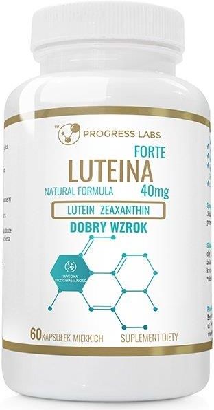 Progress Luteina Forte 40 mg 60 kapsułek - Opinie i ceny na Ceneo.pl