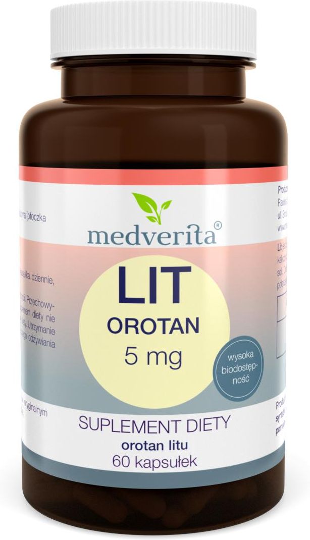 Medverita Lit Orotan 5 mg 60 kaps - Opinie i ceny na Ceneo.pl