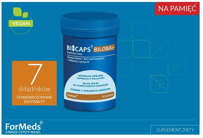 Bicaps BILOBA+ 60kaps. - Opinie i ceny na Ceneo.pl