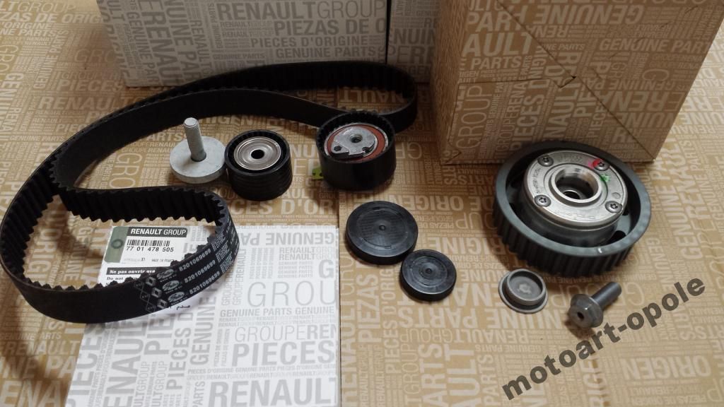 Mechanizm rozrządu ROZRZĄD KOŁO POMPA WODY RENAULT SCENIC II 1.6 16V ...