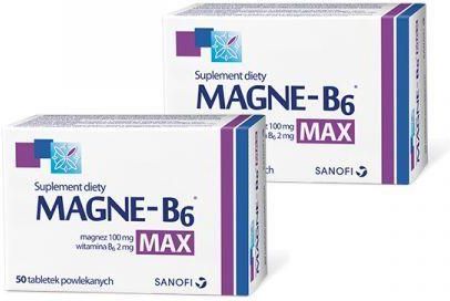 Magne-B6 Max, 2x50 tabletek - Opinie i ceny na Ceneo.pl