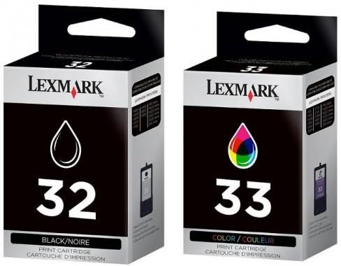 Tusz LEXMARK 32 Czarny + 33 KOLOR 2szt ZESTAW do drukarki - Opinie i ...
