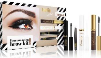 Delia Cosmetics Eyebrow Expert Brown serum przyspieszające wzrost do brwi i rzęs 7 ml + pęseta ...