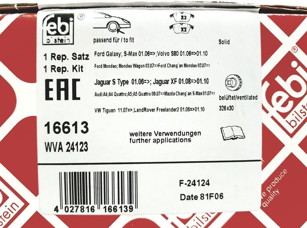 Klocki hamulcowe FEBI 2^FEB28361;FEB16613 2^FEB28361;FEB16613 - Opinie ...