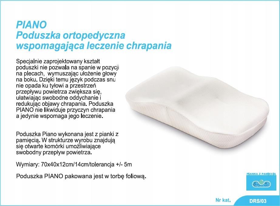 PODUSZKA ORT. NA CHRAPANIE PIANO PRODUCENT SAPPORO - Opinie i ceny na ...