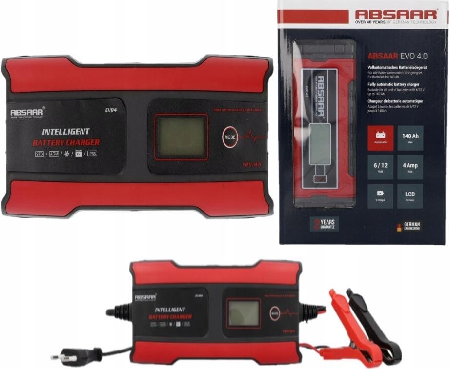 Prostownik do akumulatora ABSAAR 158001 - Opinie i ceny na Ceneo.pl