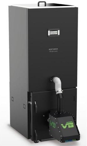 Kocioł grzewczy Kostrzewa Mini Bio Luxury 12 kW + Palnik Platinum Bio ...