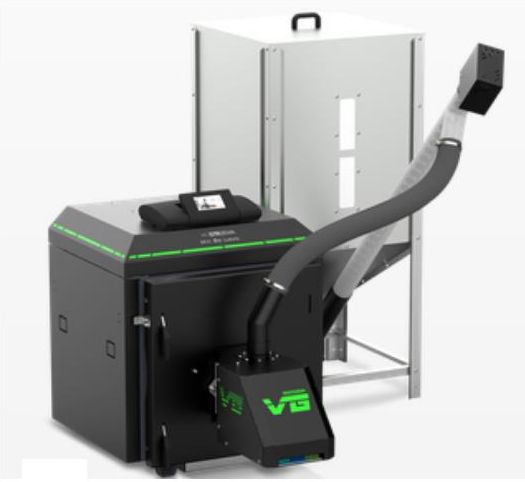 Kocioł grzewczy Kostrzewa Mini Bio Luxury B 12 kW + Palnik Platinum Bio ...