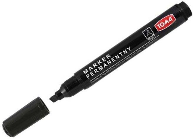 Toma Markery Permanentne Końcówka Ścięta 4 Kolory Czarny - Ceny i ...