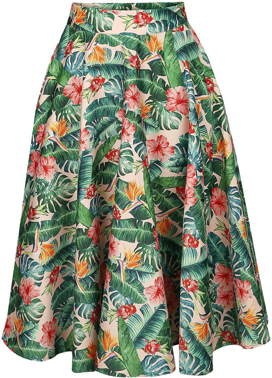 Voodoo Vixen - Valentina Tropical skirt - Unreal Red Heads Collaboration - Spódnica Medium ...