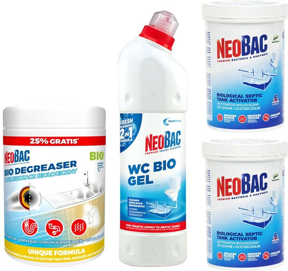 Neobac 1 2 Kg Odtłuszczacz + Żel Wc 2W1 - Opinie i atrakcyjne ceny na ...