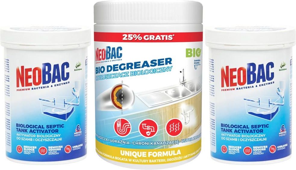 Neobac Aktywator 1,2 Kg + Odtłuszczacz Na Rok - Opinie i atrakcyjne ...