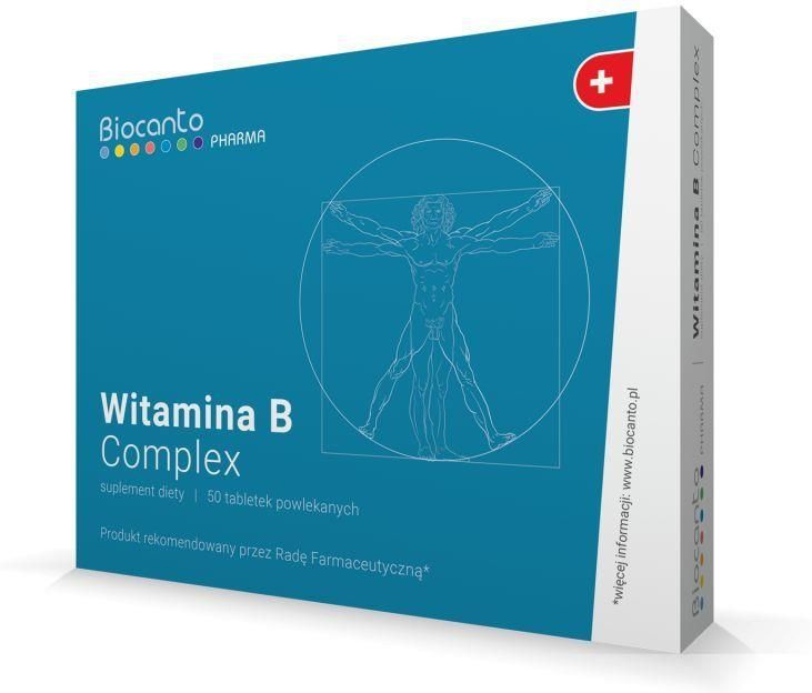 Biocanto Witamina B Complex 50 Tabletek Powlekanych - Opinie i ceny na Ceneo.pl