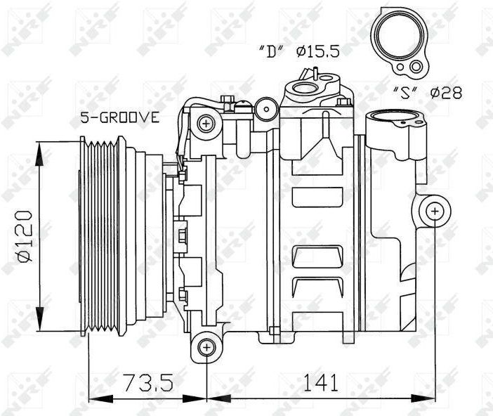 Kompresor klimatyzacji NRF 32537 - Opinie i ceny na Ceneo.pl