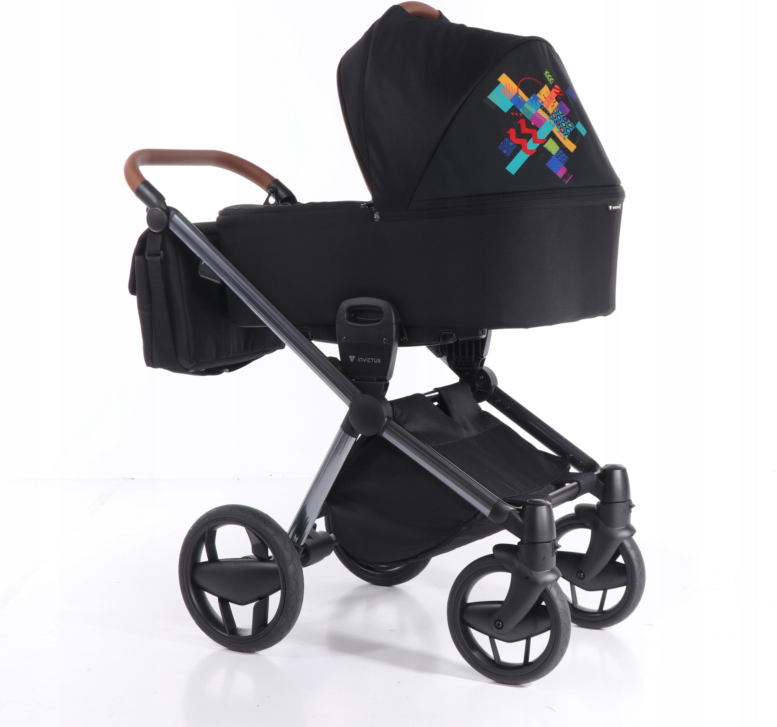 Wózek Invictus V Plus 05 Czarny Kwadrat/Brąz Głęboko Spacerowy - Ceny i ...