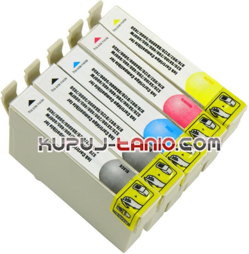 Tusz Crystal Ink T0715 / T0895 Epson (5 szt, Crystal) do Epson DX4450 ...