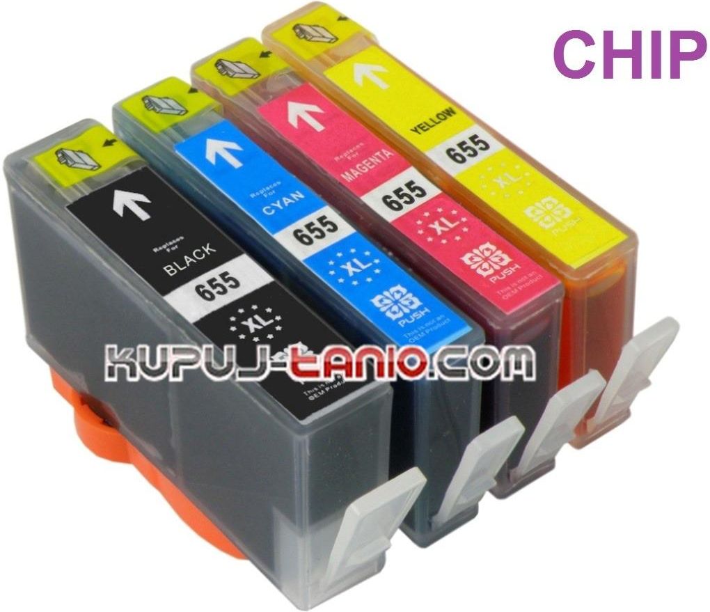 Tusz Crystal Ink HP 655XL (4 szt. z chipami) do HP Deskjet Ink ...