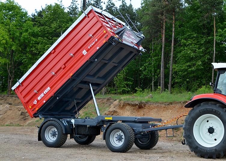 Przyczepa Rolnicza Dwuosiowa METAL-FACH T711/3 12t - Opinie i ceny na Ceneo.pl