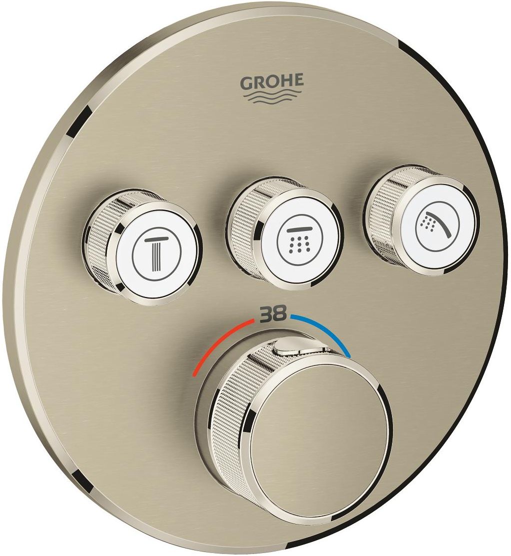 Bateria Grohe Grohtherm Smartcontrol Brushed Nickel 29121En0 - Baterie ...